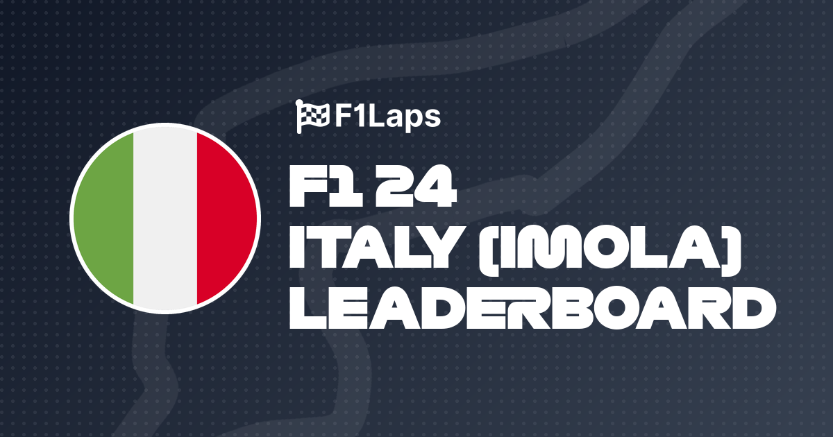 Fastest F1 24 Italy (Imola) Lap Times — Community Leaderboard - F1Laps