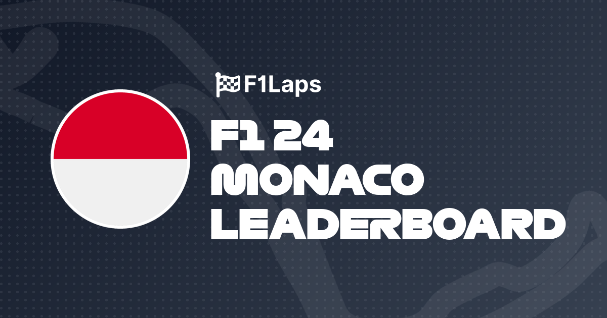 Fastest F1 24 Monaco Lap Times — Community Leaderboard - F1Laps