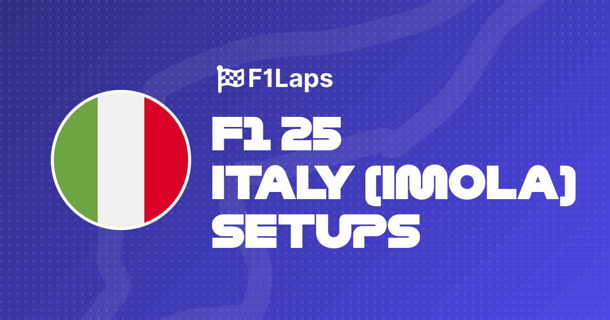 F1 25 Italy (Imola) Setup by Laurin Senna - F1Laps