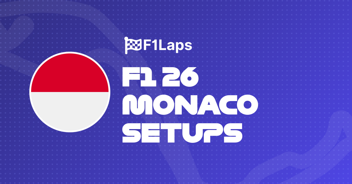 F1 26 Monaco Setups - F1Laps